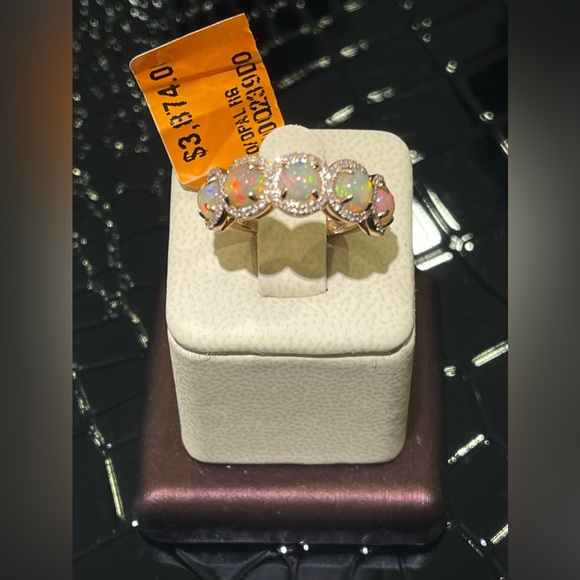 Effy | Jewelry | Effy Fire Opal Diamond Ring In 4k | Poshmark